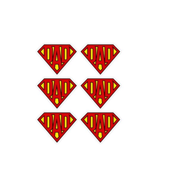 Design | Superman Dad Laminated Vinyl Stickers 14 | Poshmark